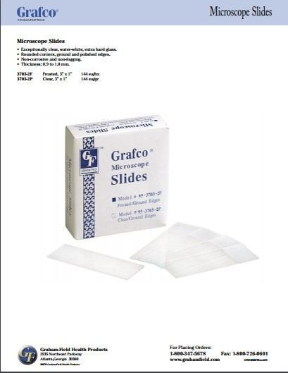 Grafco® Microscope Slides (1" x 3")