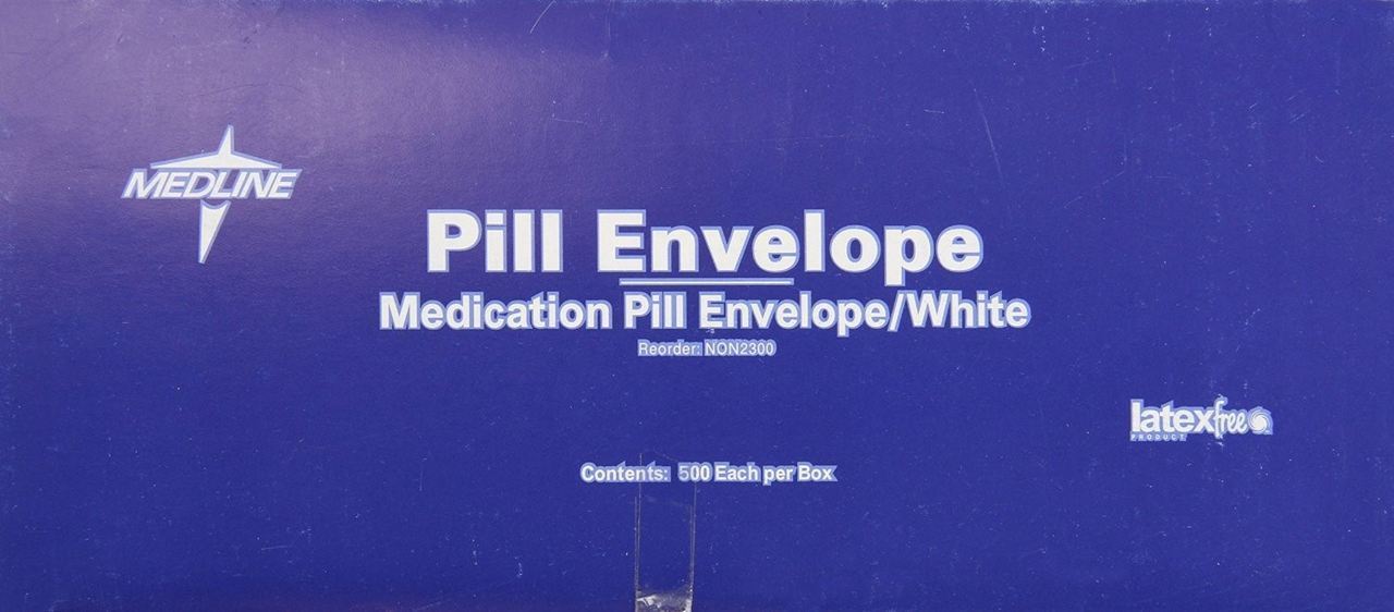 Medline Printed Pill Envelopes (3½” x 2¼”)