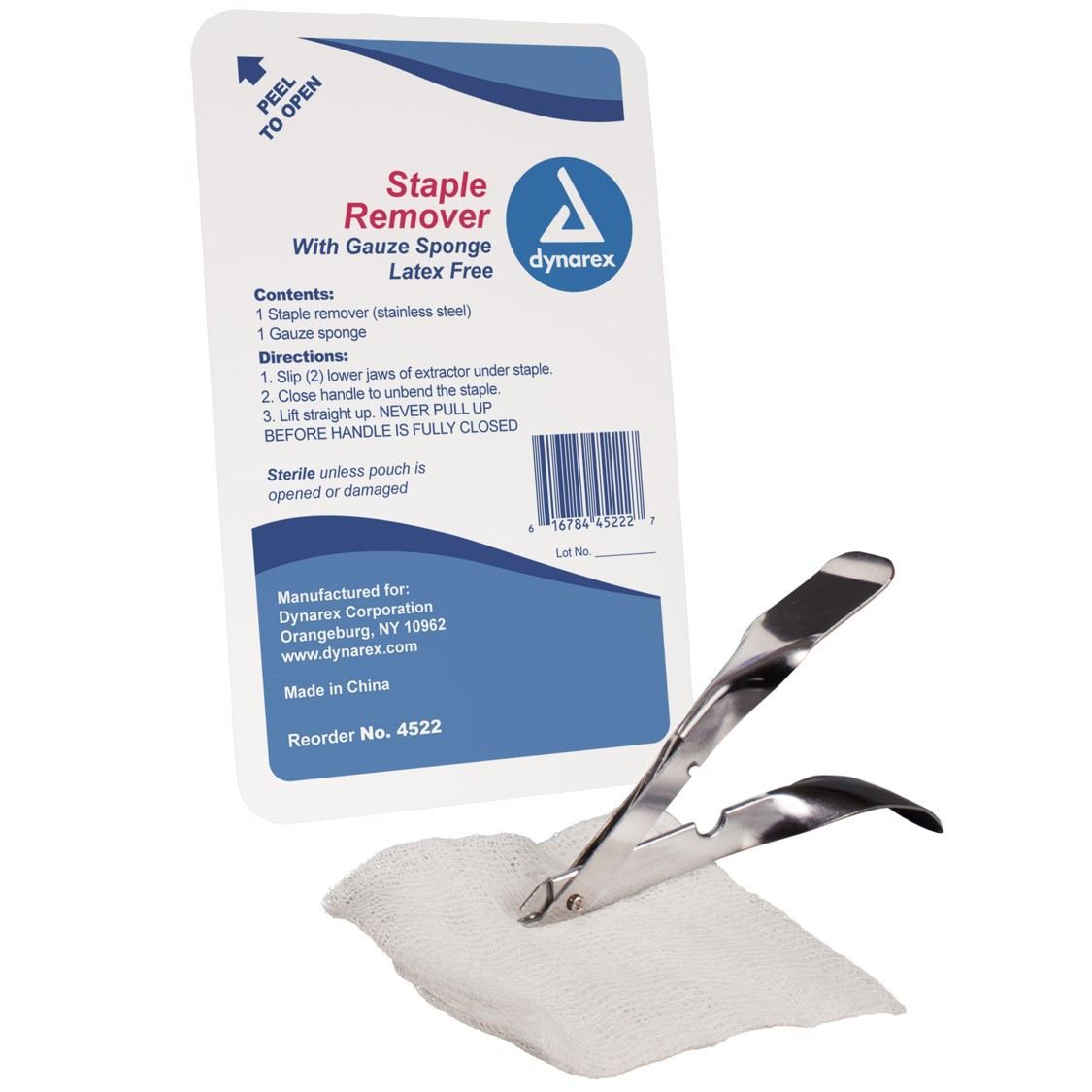 Staple Removal Kit Dynarex Sterile 1 Kit Per Package