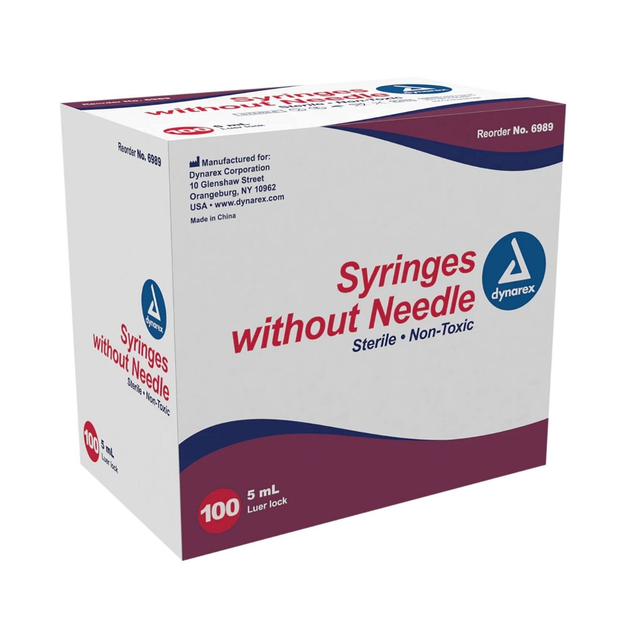 Dynarex® Luer Lock Syringe without Needle (5 mL)