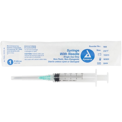 Dynarex® Non Safety Syringe With Needle 10 Cc