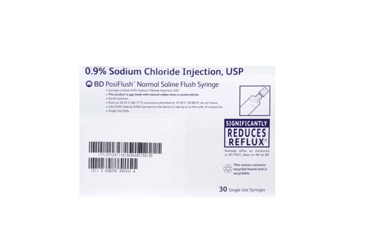 BD PosiFlush™ Saline Syringe Flush (10 mL)