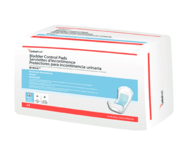 Cardinal Health WINGS™ Bladder Control Pad (Light Absorbency)